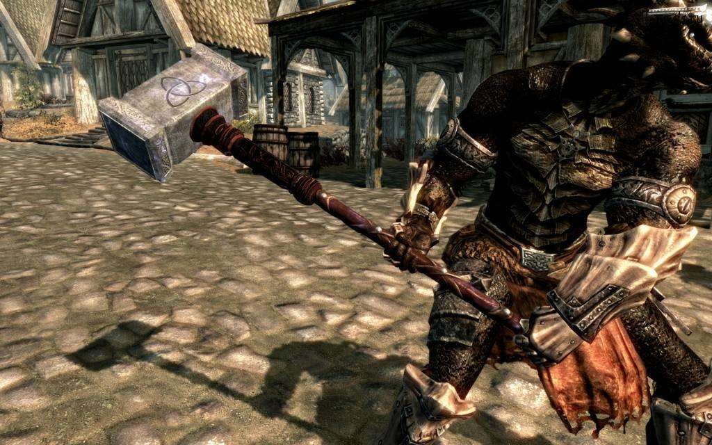 Skyrim - новое оружие "Thunder Hammer"