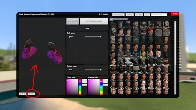 Black Autumn Playermodel Selector