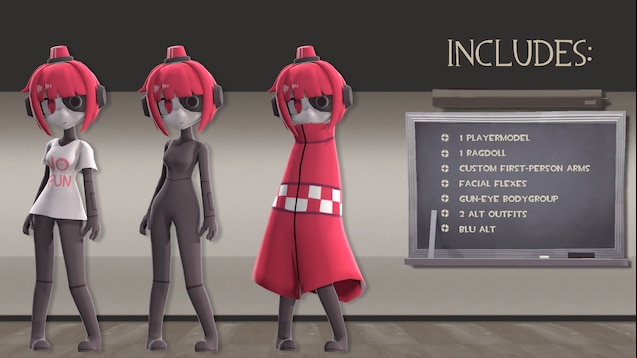 (V2!) Mini Sentry Chan Playermodel/Ragdoll