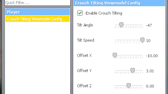 Viewmodel Crouch Tilting